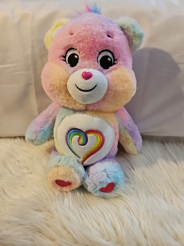 Care Bears Togetherness Stuffed Plush Pastel Rainbow Color W/ Heart ...