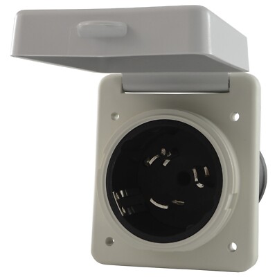 *Conntek 80855-SQWT NEMA SS2-50P 50 Amp RV / Boat Detachable Inlet ...
