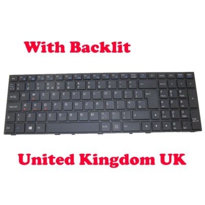 Backlit UK Keyboard For Eluktronics For Eluktro Prometheus 16 G2 Black ...