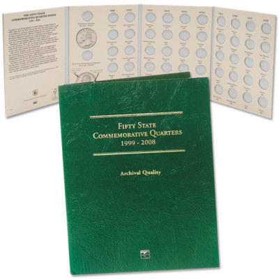 Coin Folder for 1999-2008 50 State Quarters LCF3 Quality Gift Album by ...