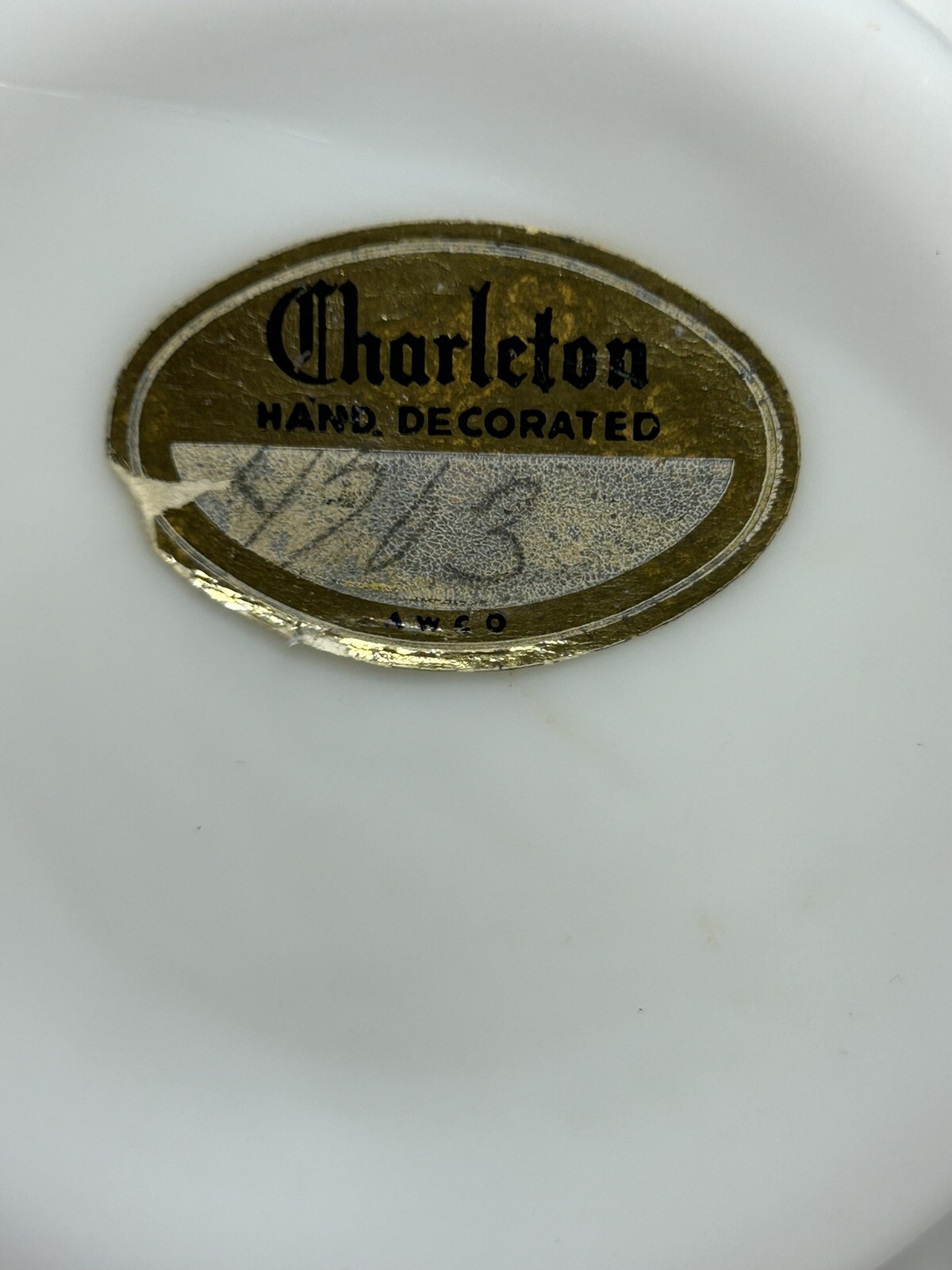 RARE VINTAGE FENTON CHARLETON PEACH CREST LARGE Pitcher Jug Melon Open ...