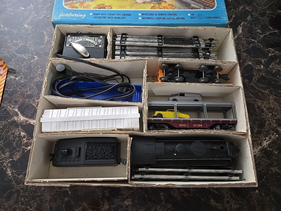 Vintage Marx Electric Train Set 52875 Full Set With Extra Tracks ...