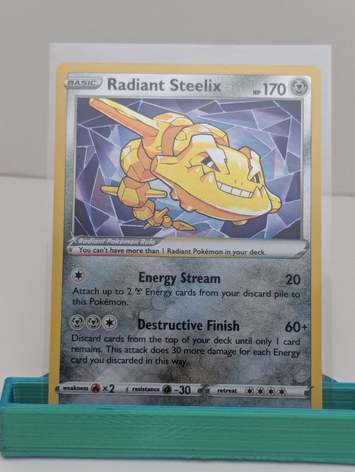 Radiant Steelix 124/196 - Pokemon Lost Origin - Ultra Rare Holo Near ...
