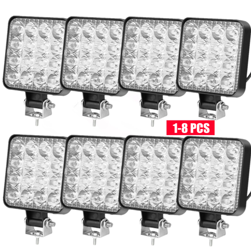 12V LED Work Light Bar Flood Spot Lights Driving Lamp Car Offroad Truck ...