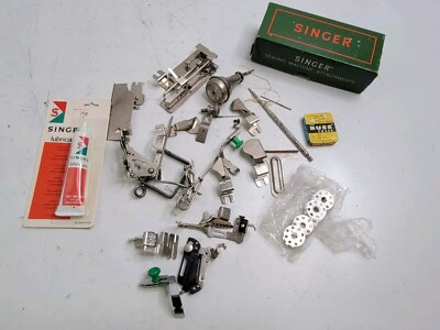 Vintage Sewing Machine Feet Accessories Assorted Lot Singer and Greist ...