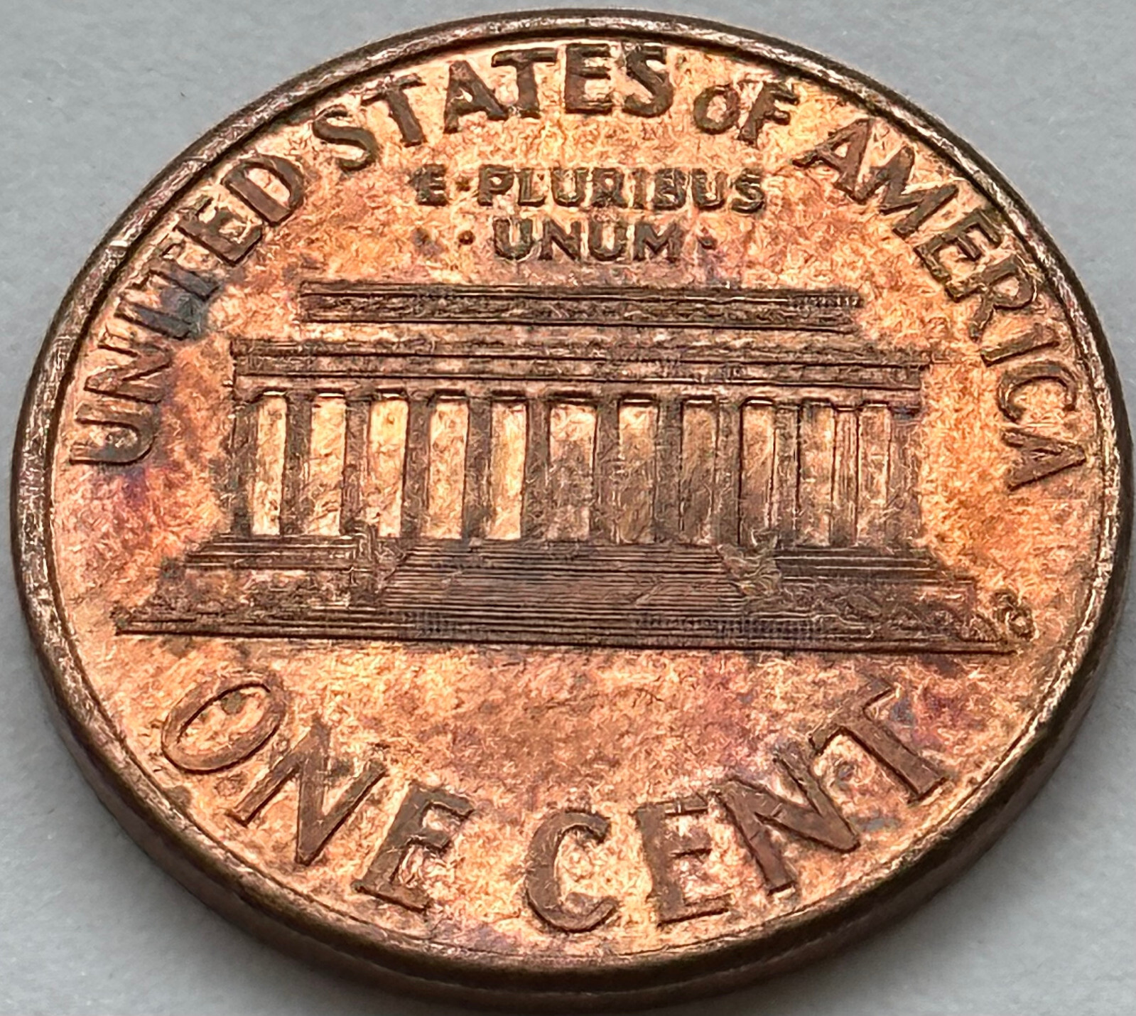 1999 Close AM Error Touching UNC Great Toning Lincoln Memorial Penny | eBay
