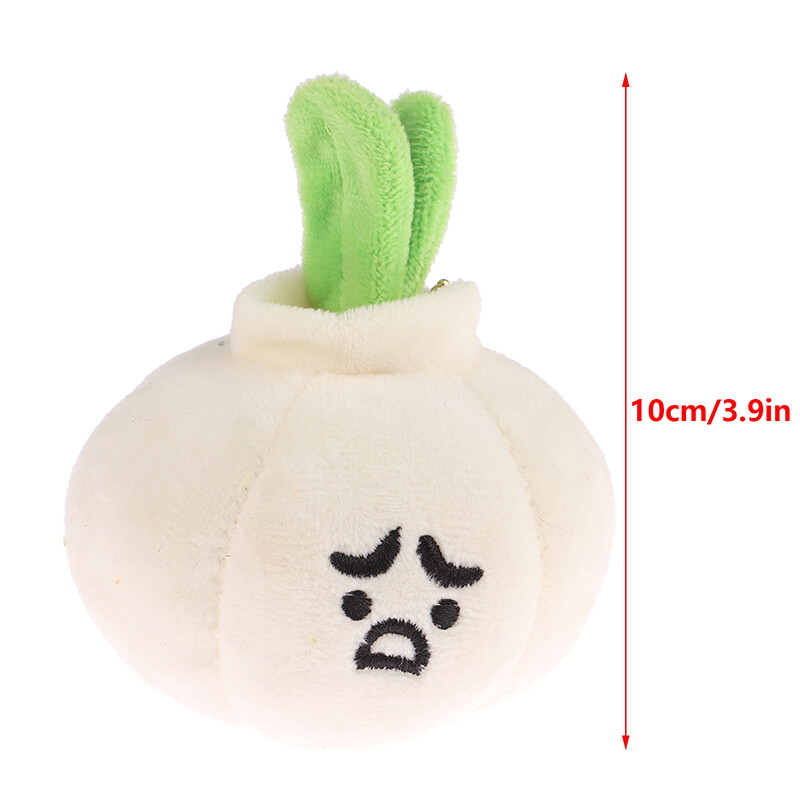 Garlic Plush Toy Cartoon Vegetable Pendant Doll Keychain Car Bag Key ...