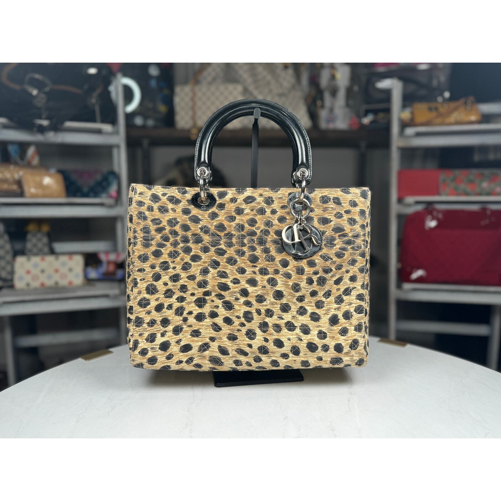 *RARE* Lady Dior TWO way Cheetah - Gem