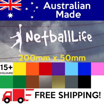 Netball Life Sticker Decal Car Van SUV Custom Sports | eBay Australia
