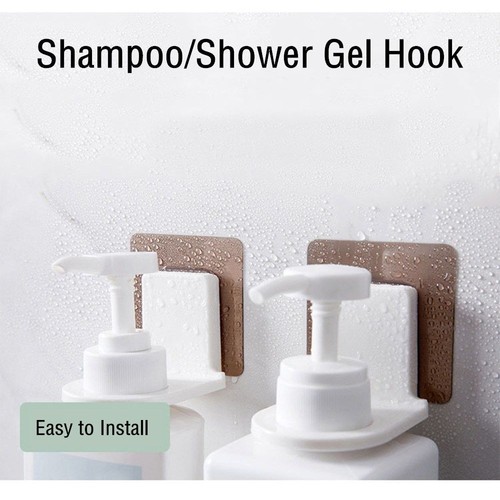 Hanging Hook Shampoo Hook Wall Mounted Shower Gel Holder Soap Bottle ...