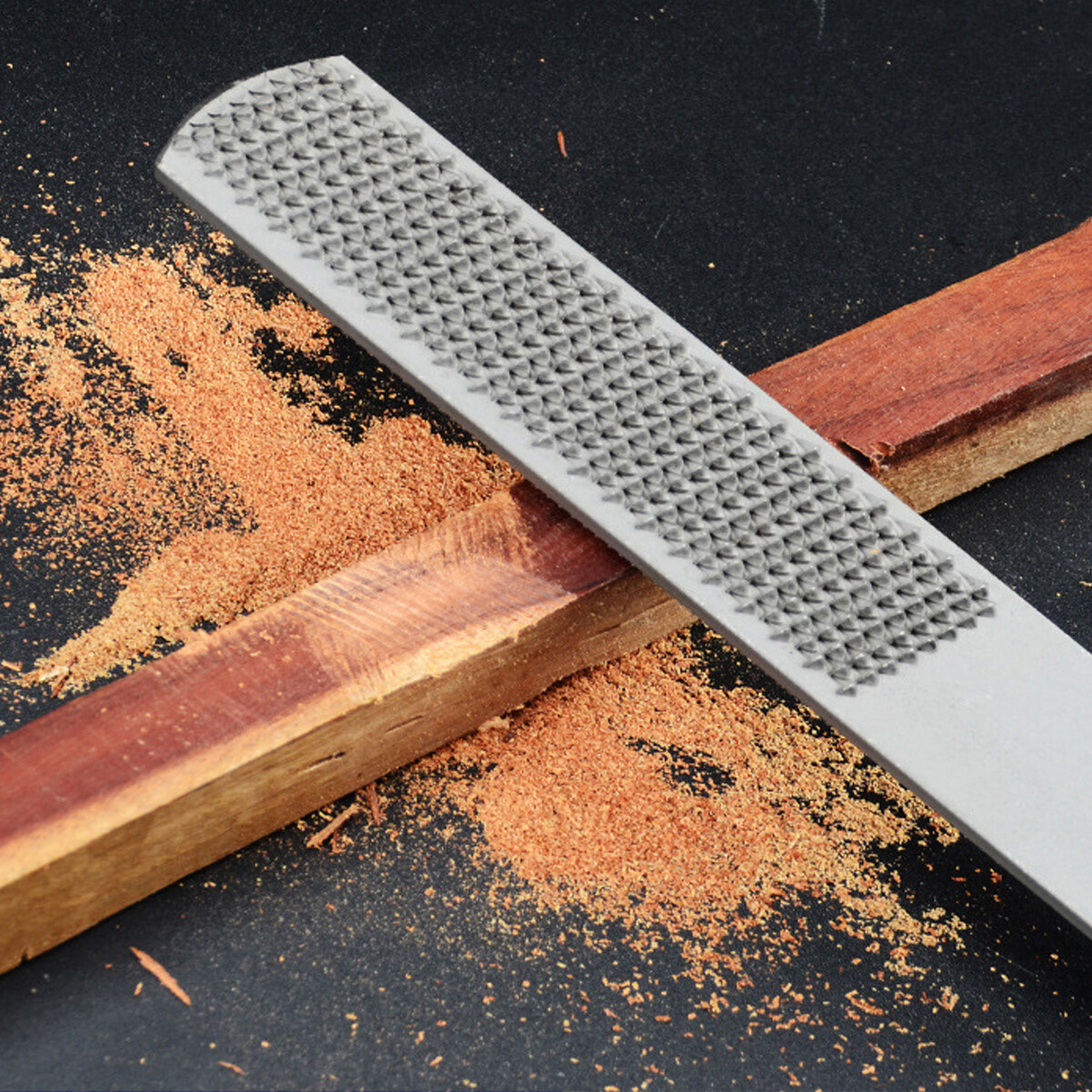 4-Way Wood Rasp File 2pcs Steel Hand File Durable Wood Rasp Set Half ...