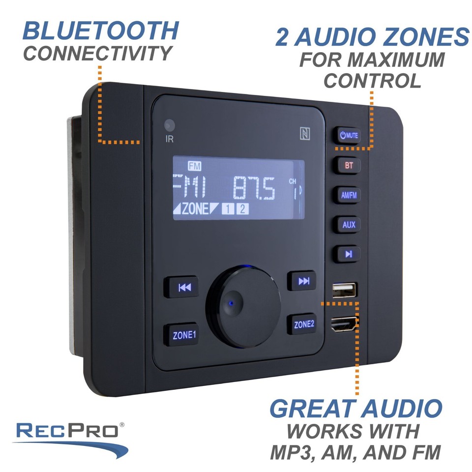 iRV 36 RV Radio Stereo System AM/FM with Bluetooth | eBay