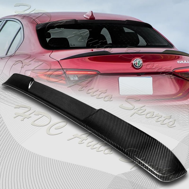 For 2017-2023 Alfa Romeo Giulia VIP Real Carbon Fiber Rear Roof Window ...