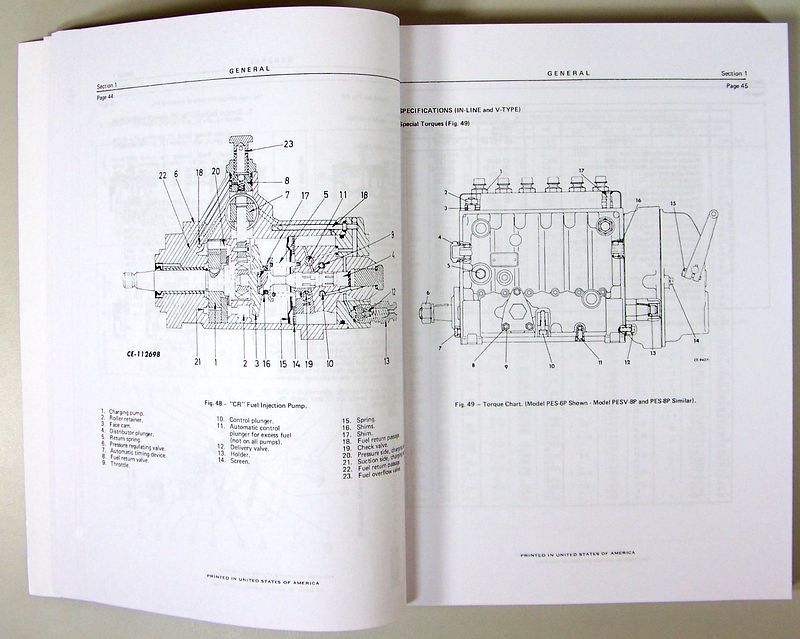 International Engine Robert Bosch Fuel Injection Pump Service Repair ...