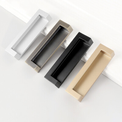 Hidden Cabinet Door Handle Cupboard Drawer Recessed Finger Edge Drawer ...