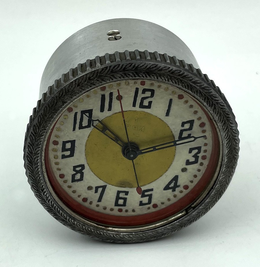 1 Gchz (Mchz) Very Rare Vintage USSR Soviet Desk Tank Clock #7641 4-45 ...