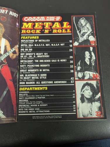 Creem Close Up Magazine June 1985 Metal Rock 'n' Roll | eBay