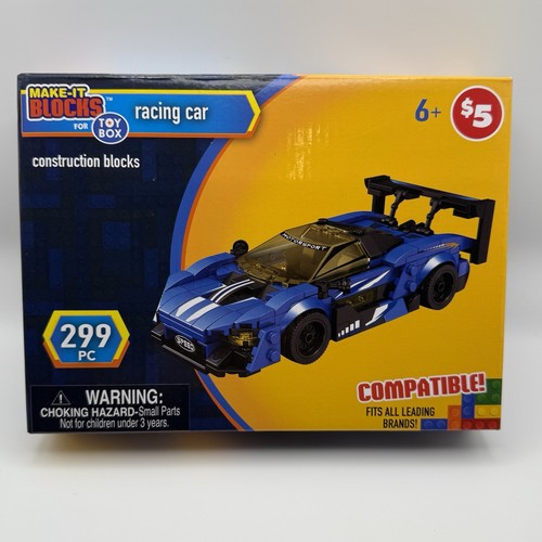Make-It Blocks Racing Car 299 pc Set Compatible Fits All Leading Brands ...