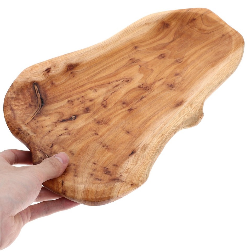 Irregular Bamboo Tray Fruit Serving Plate Multi-functional Snack Bread ...