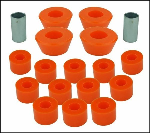 Land Rover Defender 90 pre94 Shock Absorber Bushes in Poly Polyurethane ...