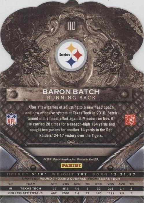 2011 Panini Crown Royale Baron Batch #110 for sale | eBay