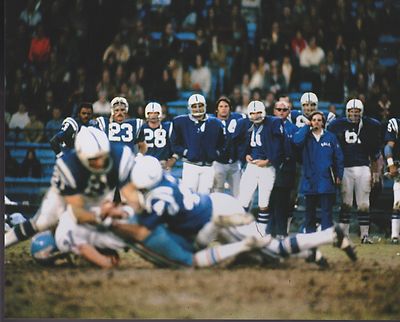 JOHNNY UNITAS DON McCAULEY RICK VOLK Speyrer BALTIMORE COLTS 8 X 10 ...