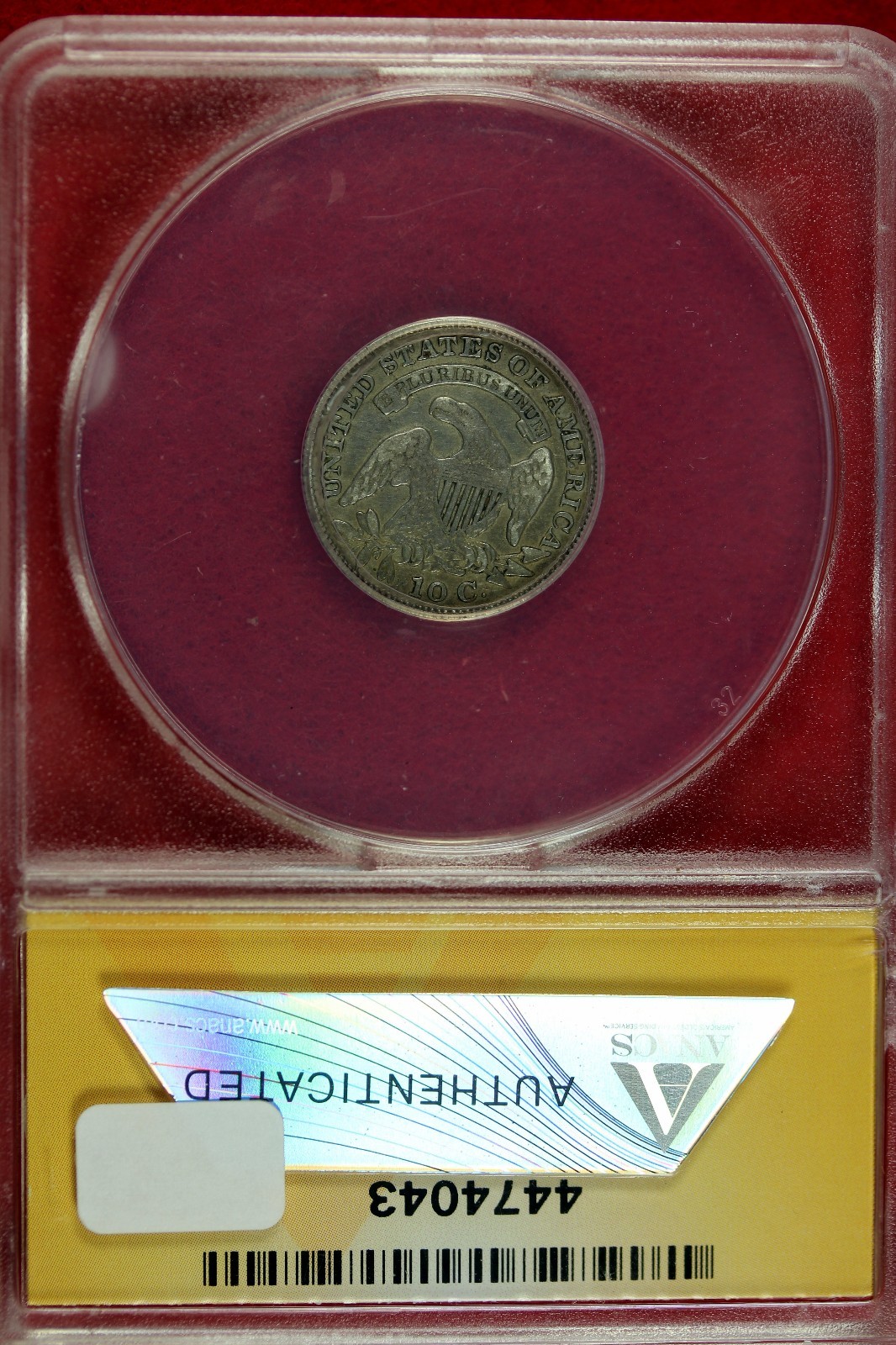 1830 Capped Bust Silver Dime 10c Coin ANACS VF-30 DETAILS B9928 | eBay