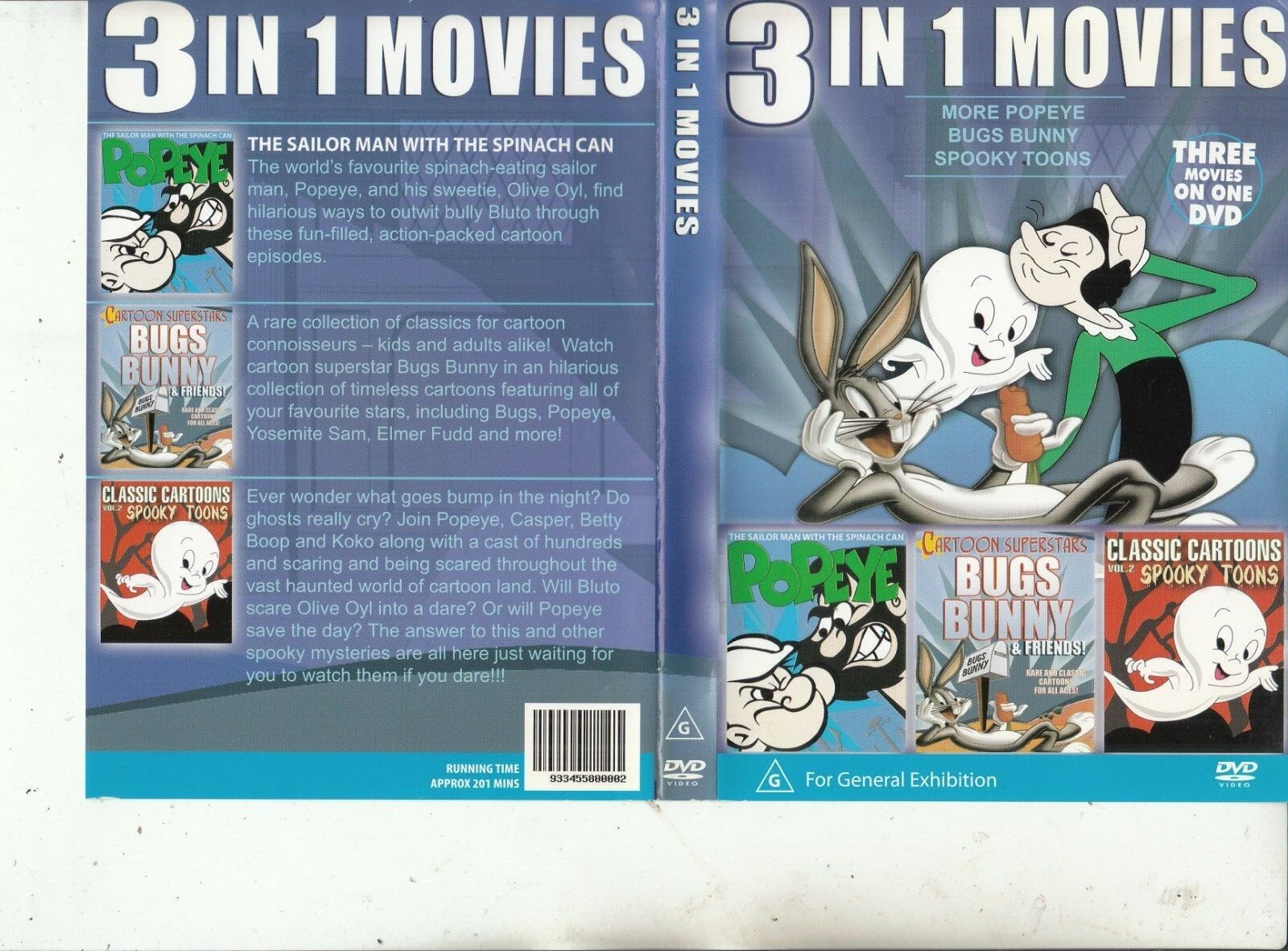 Popeye-Bugs Bunny & Friends-Spooky Toons-Classic Cartoons-Animated CC ...