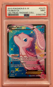 Mew ex 2013 Black & White: Legendary Treasures #RC24/RC25 Radiant ...