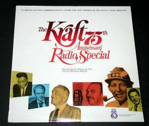 AL JOLSON BING CROSBY NELSON EDDY KRAFT MUSIC HALL 75TH ANNIVERSARY LP ...