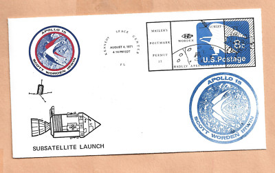 APOLLO 15 SUBSATELLITE LAUNCH AUG 4,1971 KSC SPACE COVER NASA | eBay
