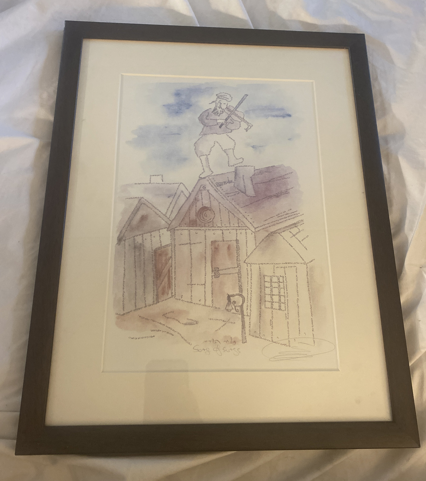 Song of Songs in Hebrew Micro-Calligraphy Signed Fiddler On The Roof ...