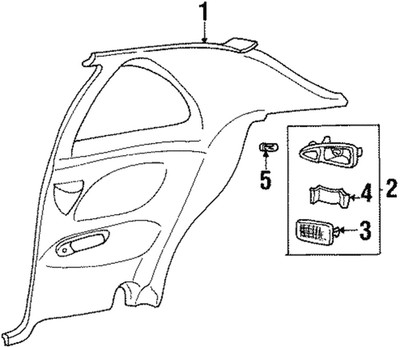 Genuine Ford Courtesy Lamp F3LY-13776-B | eBay