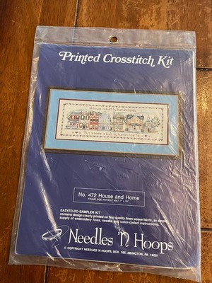 NEEDLES 'N HOOPS - HOUSE AND HOME - PRINTED CROSSSTITCH KIT | eBay