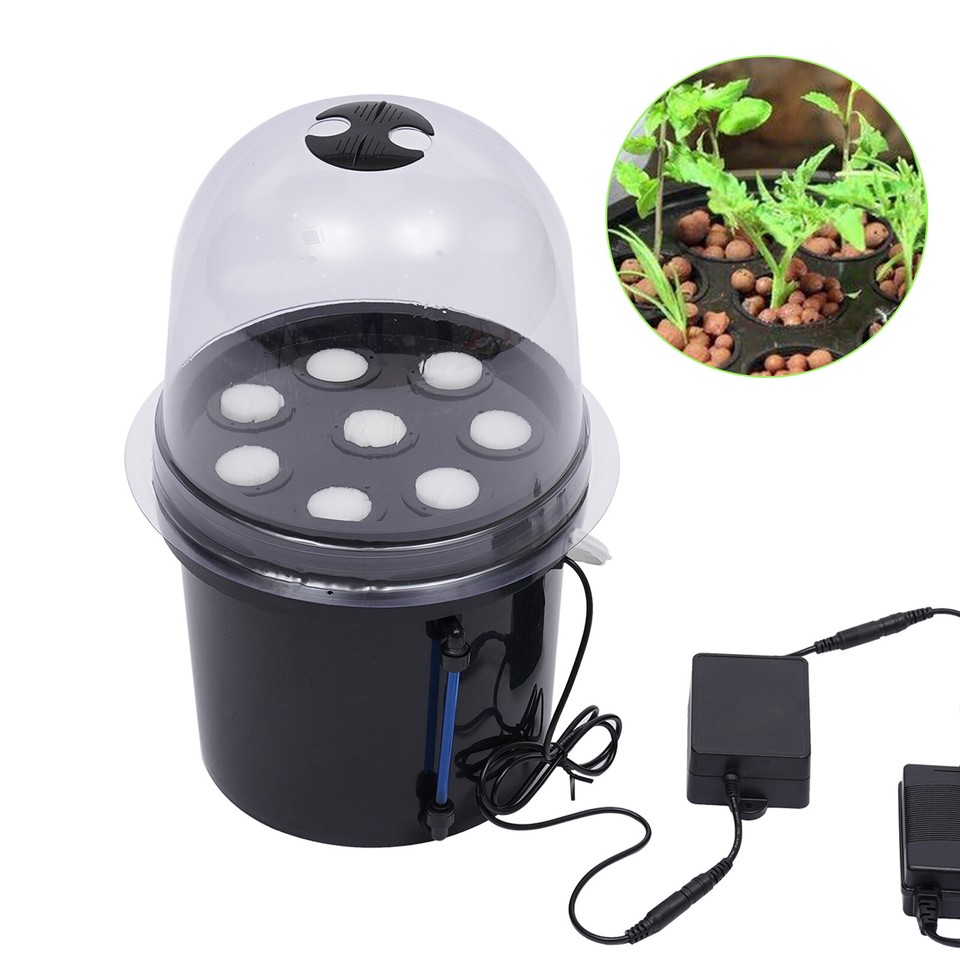 PP Hydroponics Seedling & Cloning System Aeroponic Propagation Kit 8 ...