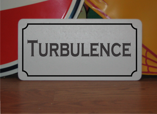 Turbulence Metal Sign | eBay