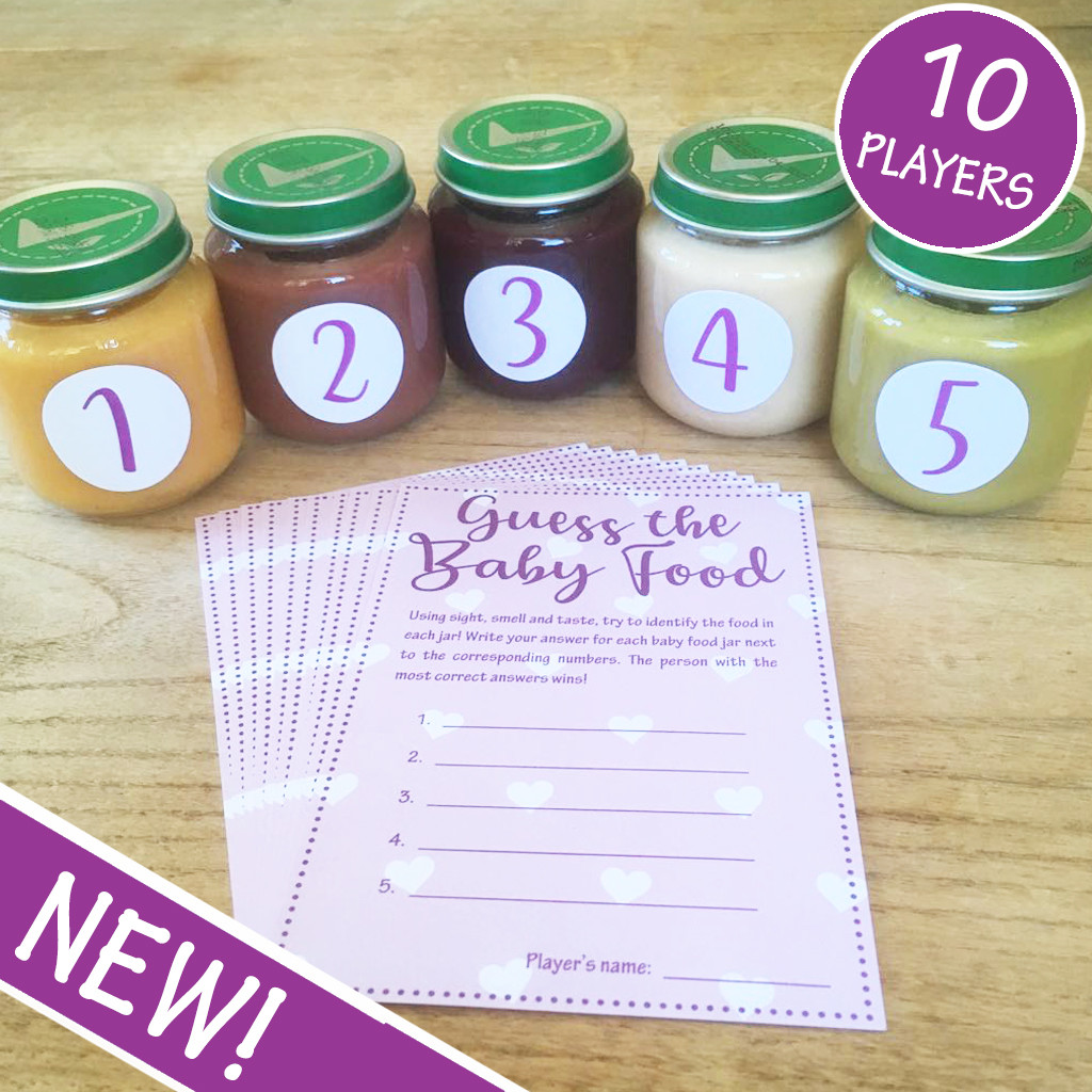 Baby Food Baby Shower Game Bee Baby Shower Games, Printable PDF My