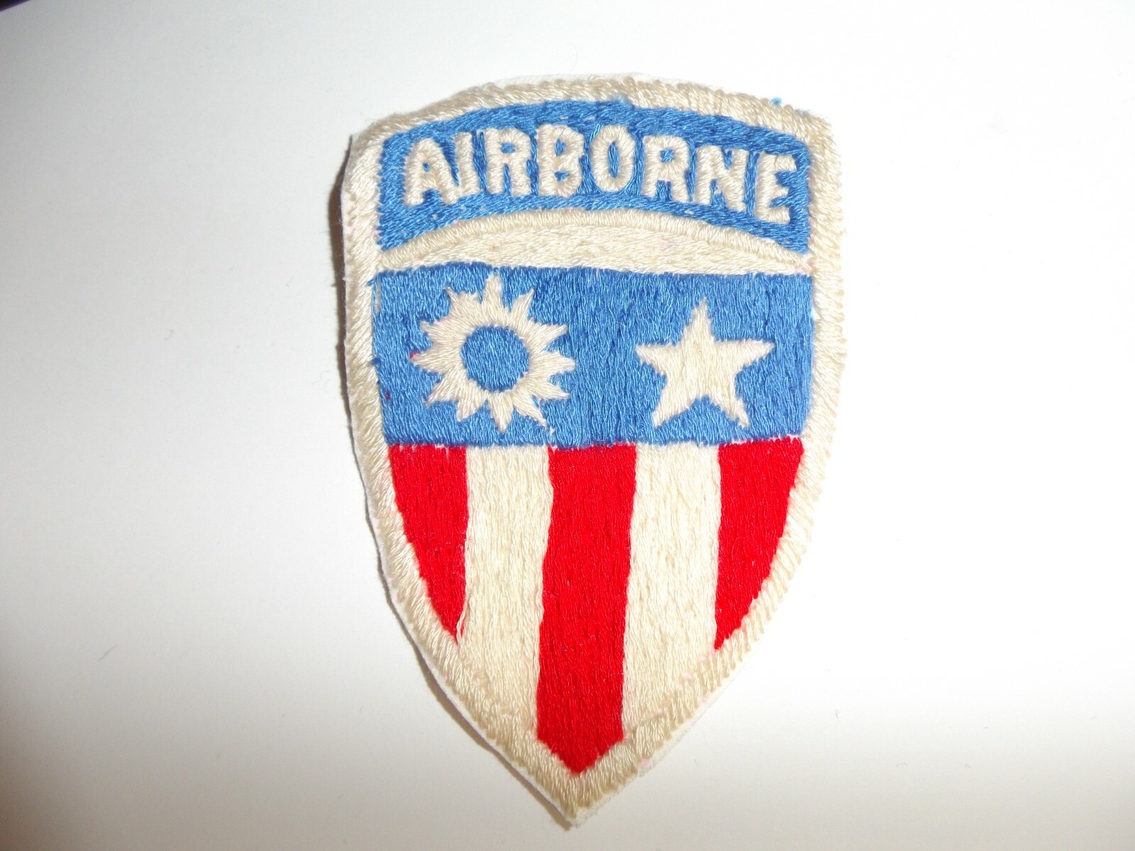 e4299 WW2 US Army CBI China Burma India Airborne patch hand embroidered ...