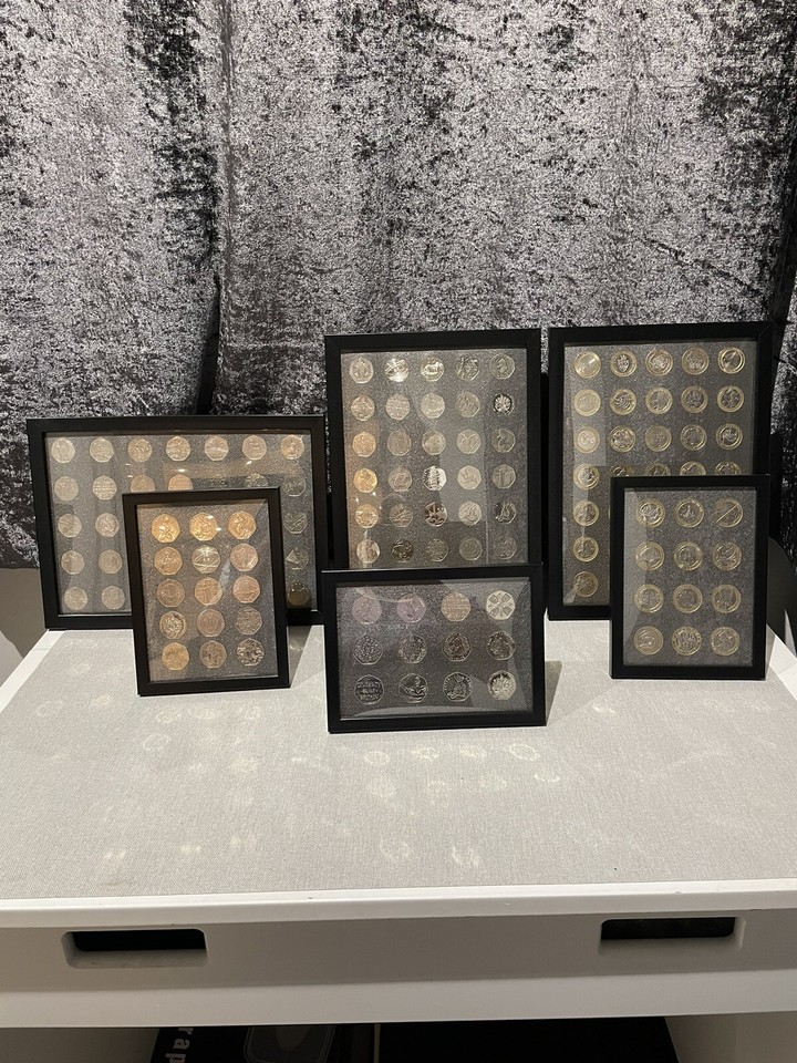 Coin Display Frame for UK 50p X 12 coins For Your Rare Collection | eBay UK