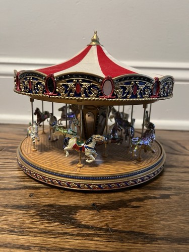 VTG Gold Label Mr Christmas World's Fair Traditional Carousel Used | eBay