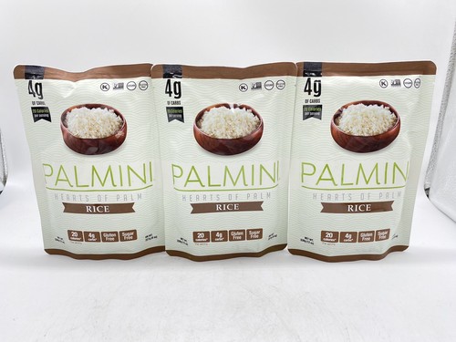 Palmini Low Carb Rice 4G of Carbs Brand New Hearts Of Palm 3 -12oz Pks ...