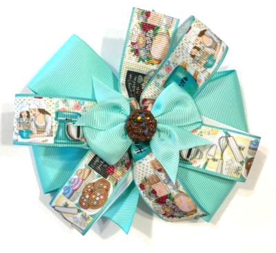 Beautiful Chocolate Cookie inspired hair bow for girls. | eBay