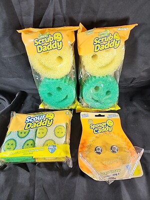 Scrub Daddy set of 9 / Sponge Caddy / Lemon Iime. Ww | eBay