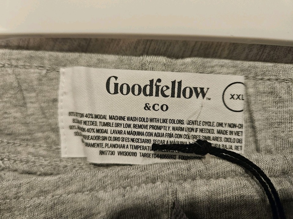 Goodfellow & Co. Pajama Sleep Shorts Size XXL Heather Grey Drawstring ...
