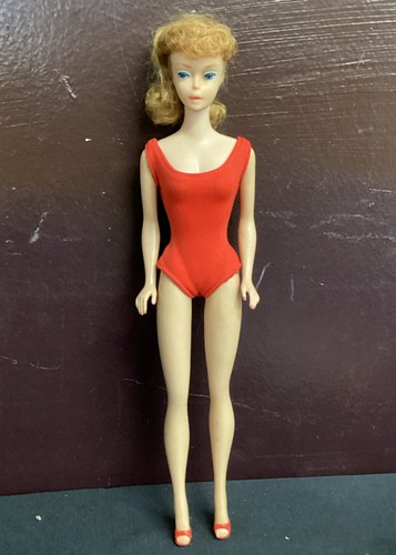 Vintage Mattel Midge Barbie With Ginger Swirl Ponytail From 1962 Japan ...