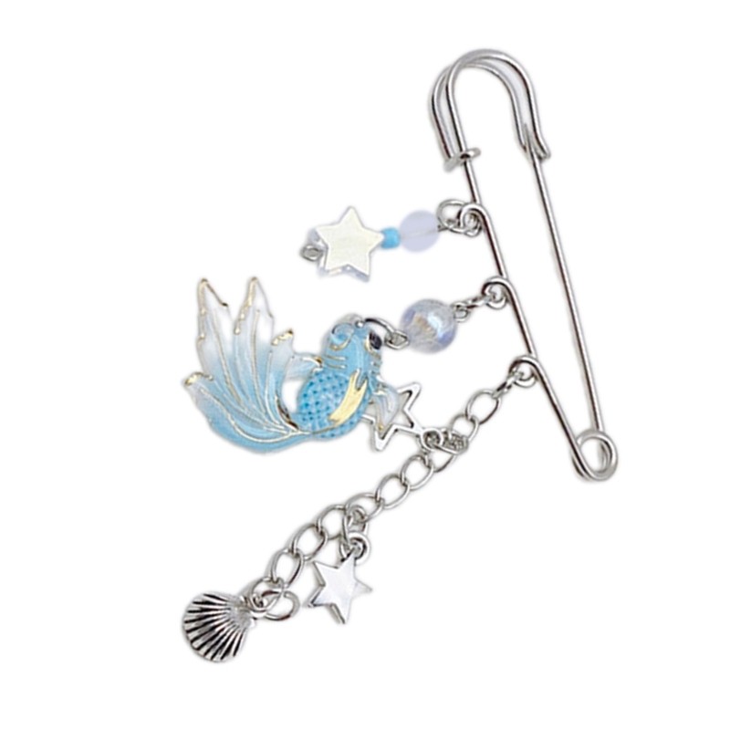 Fish Star Shells Pendant Brooch Pin Badge Clothing Decorations for ...
