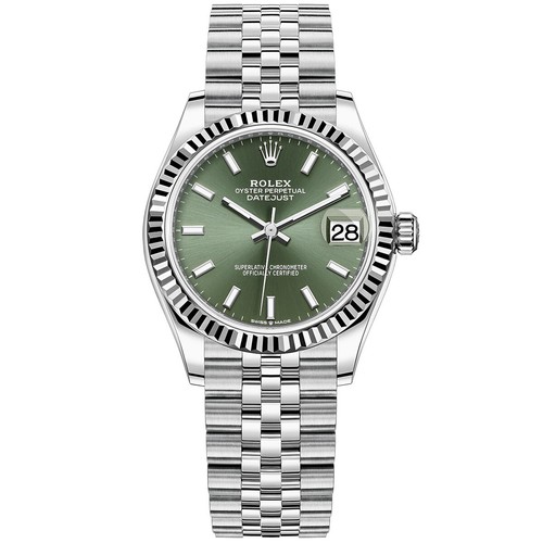 Rolex Datejust 31 Steel & White Gold 278274 Mint Green, Jubilee Bracelet - Pr... | eBay