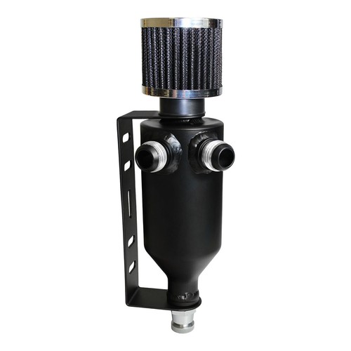 SAAS ST2005 500cc Baffled Oil Catch Tank Black with Dual 12 An Male ...