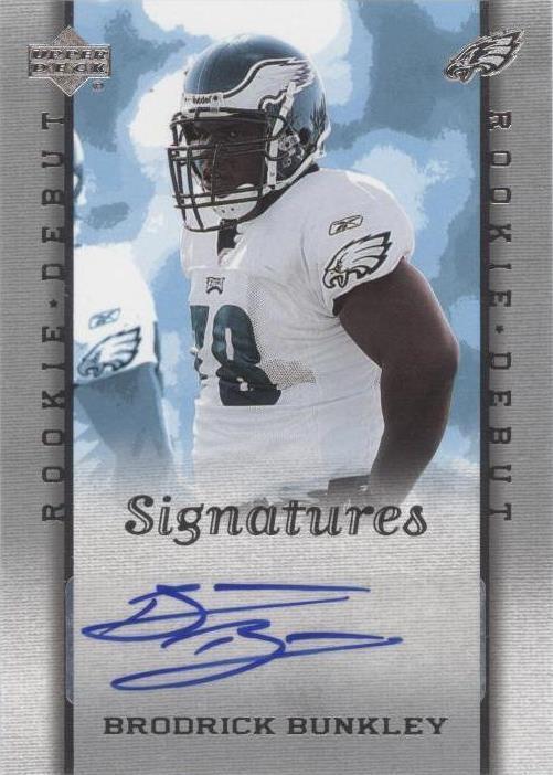 2006 Upper Deck Rookie Debut - Signatures Brodrick Bunkley #209 (AU, RC ...