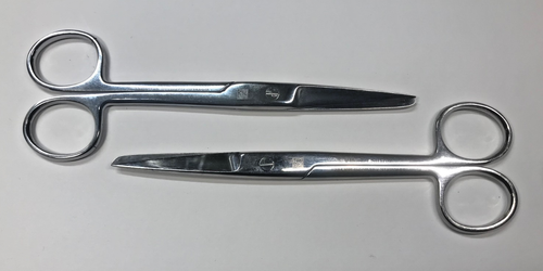 Lot of 2 V. Mueller SU1702 Straight 5.75" Operating Scissors | eBay